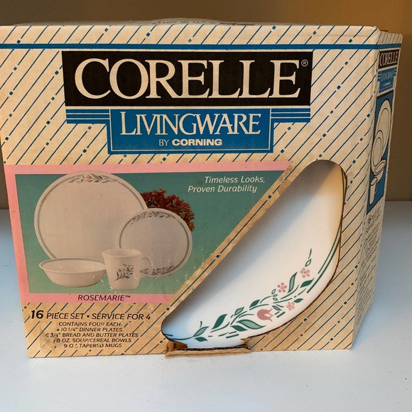 Corelle | Dining | Vintage 93 Corelle Livingware 6 Piece Rosemarie ...